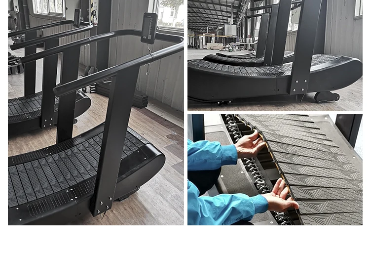 Commercial Treadmill Self Generating Curved Treadmill Non-motorized ...