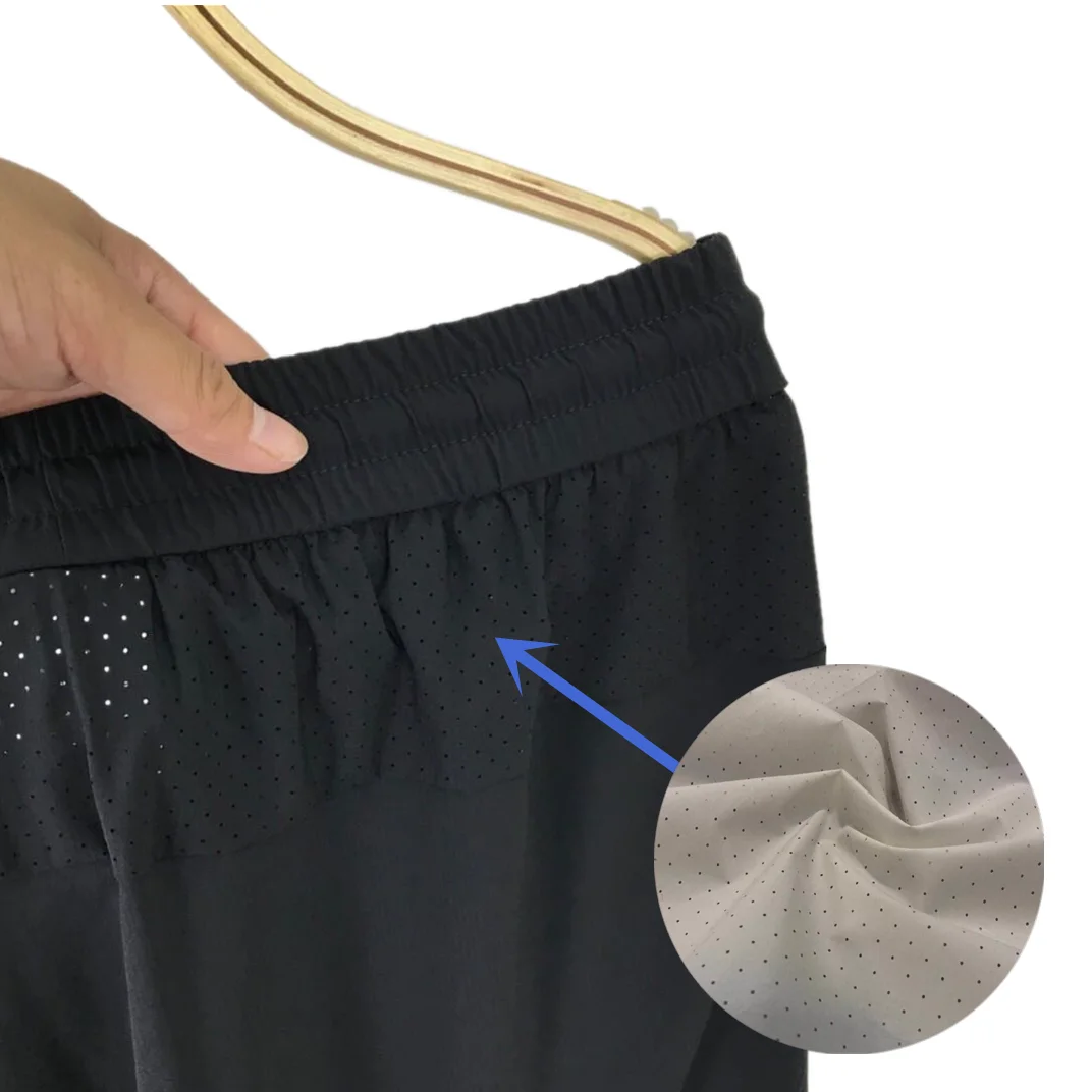 Sportswear Fabric Nylon Spandex 4 Way Stretch Hole Punch Mesh Fabric ...