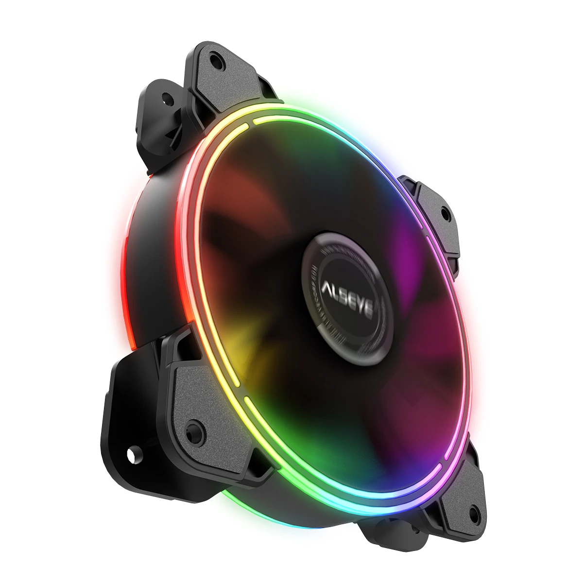 Alseye PC Rainbow Fan RGB Computer Halo 4.0 Cooling Case
