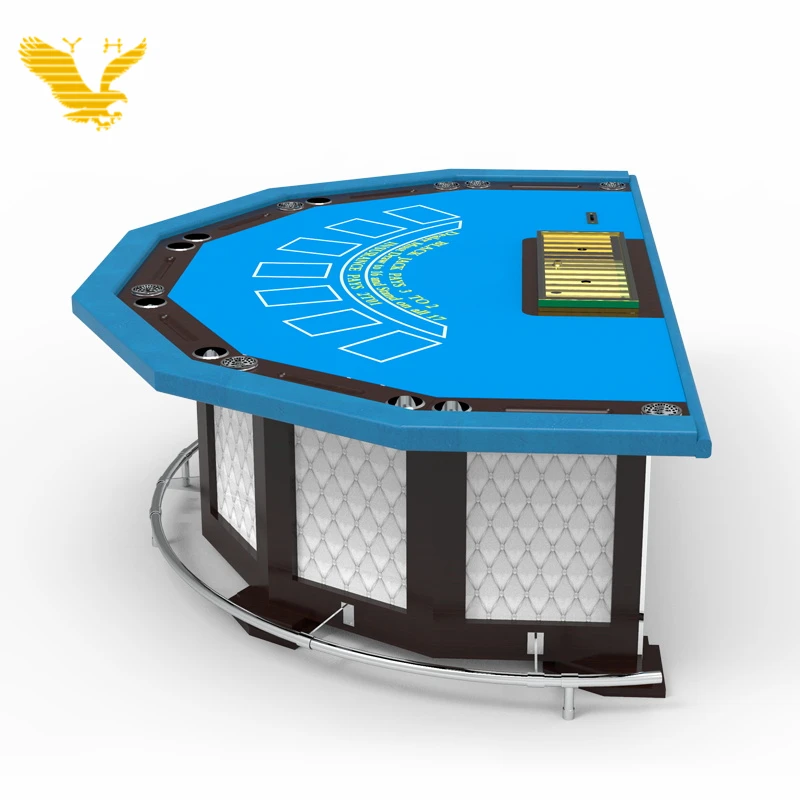 Yh 96inch Casino Luxury Gambling Blackjack Poker Table Huge Size Half ...