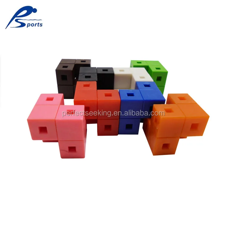 Educational Toys For Kids Plastic Linking Blocks 1cm Small Snap Cubes ...