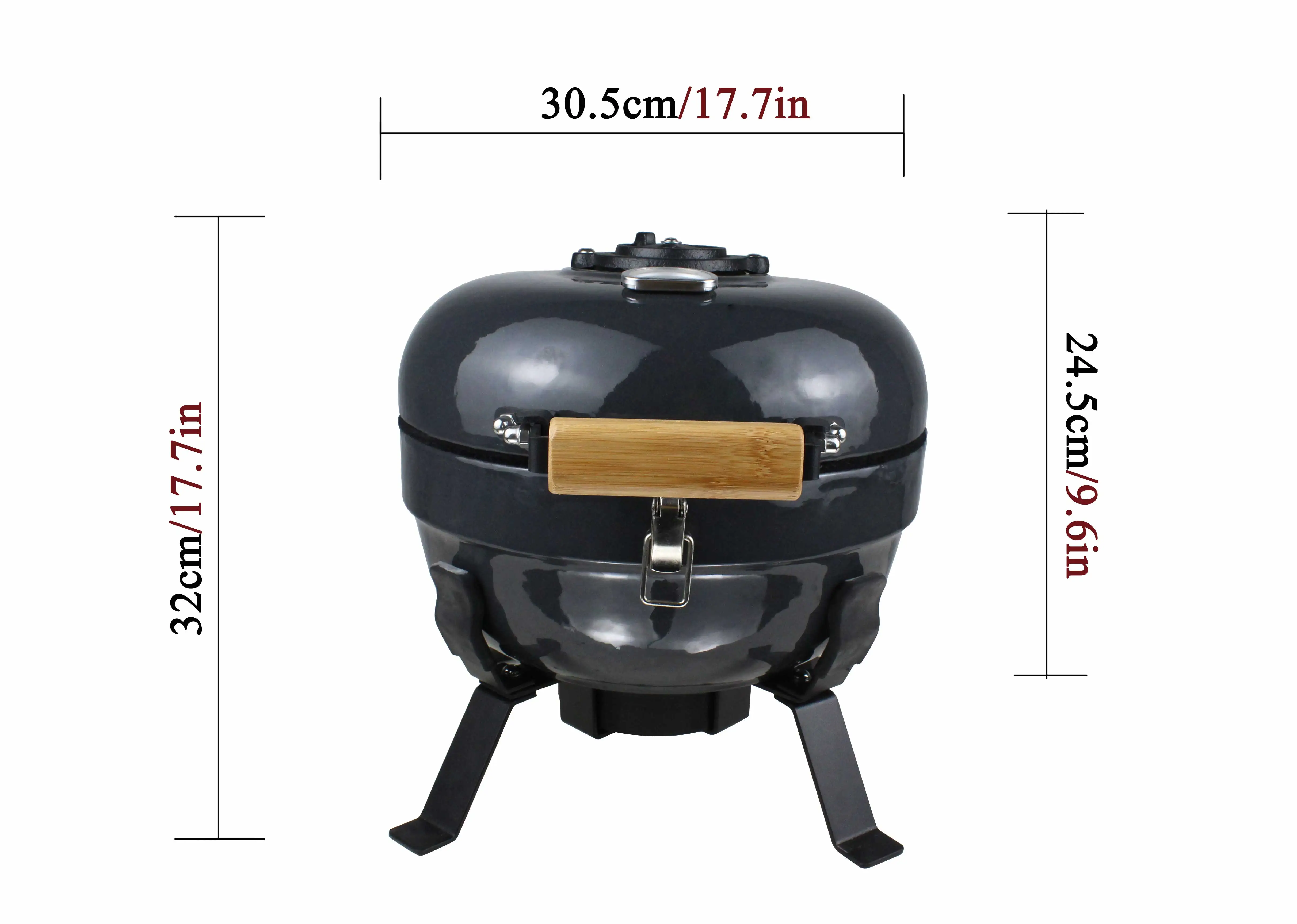 Mini Kamado Portable Barbecue Grill - Perfect for Home BBQ