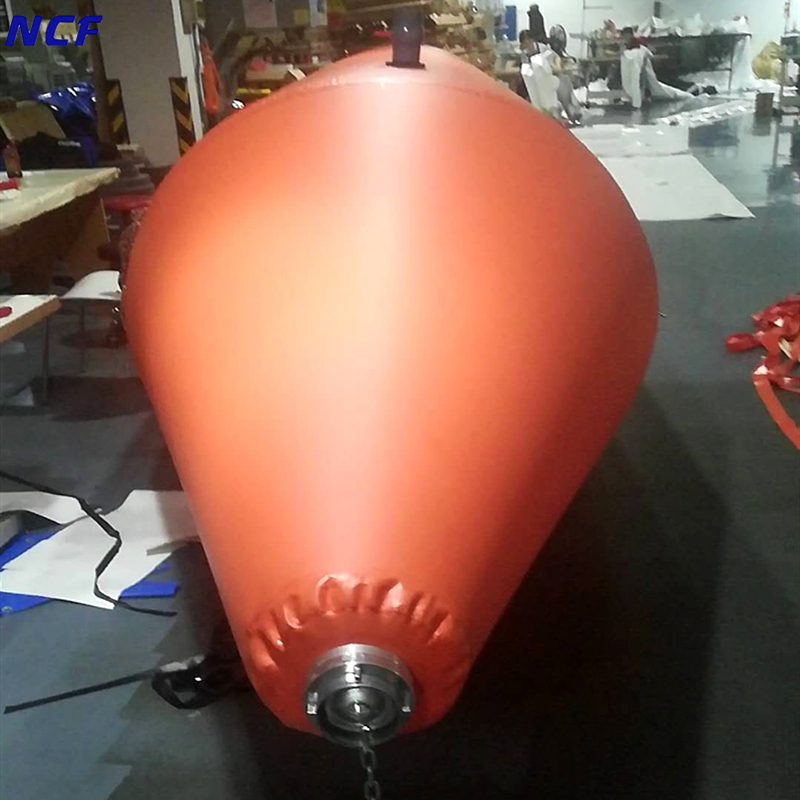 PVC Tarpaulin Inflatable Floating Oil Spill Containment Rubber Boom