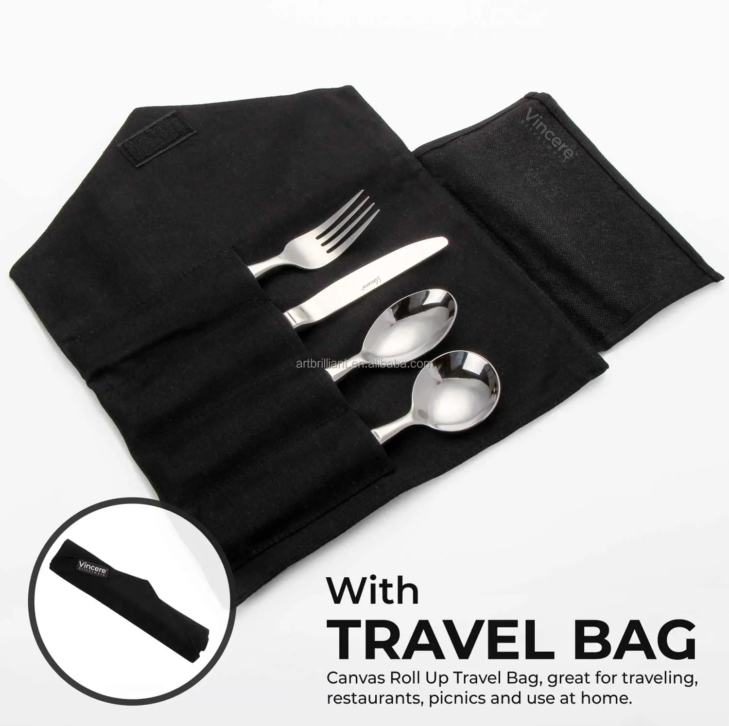 Adaptive Eating Stainless Steel Flatware Heavy Weight Silverware Set ...