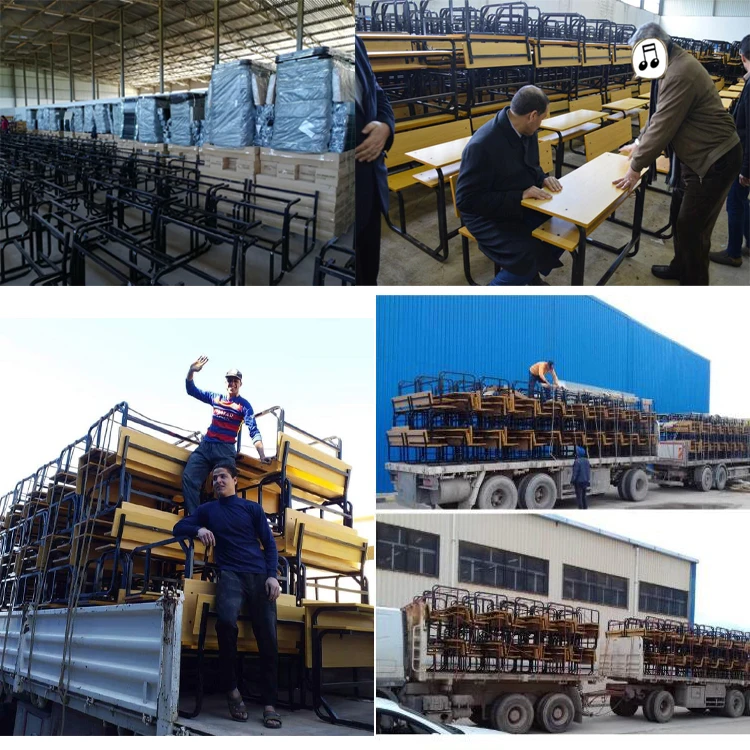 MDF School Classroom Furniture - Child Desk & Bench Set