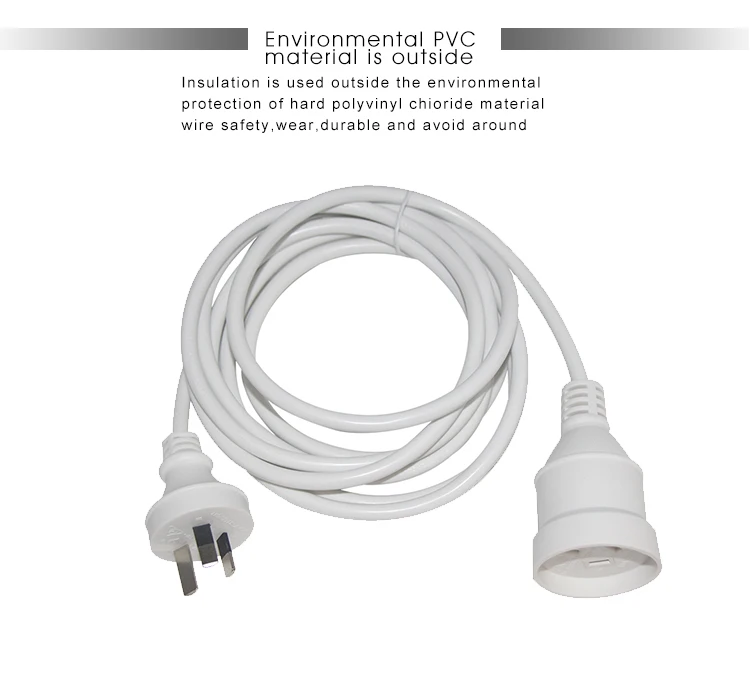Australian 3p Plug With Male Female Connector Saa Power Extension ...