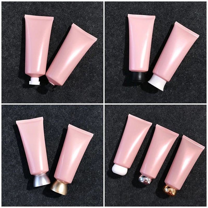100ml Pink Plastic Tube Packaging Material Facial Cleanser Hand Cream ...