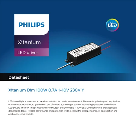 PHILIPS LED Driver Xitanium Dim 100W - Efficient Lighting