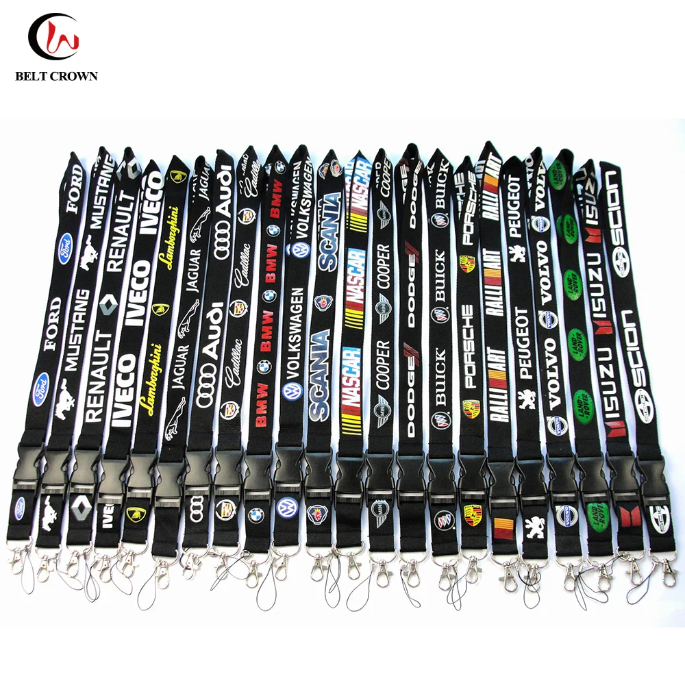 Wholesale Car Brand Neck Lanyards With Custom Logo - Buy Car Brand ...