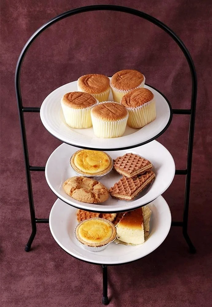 3 Tier Cake Stand Plate Rack Small Refrigerated Cookie Display Stand ...
