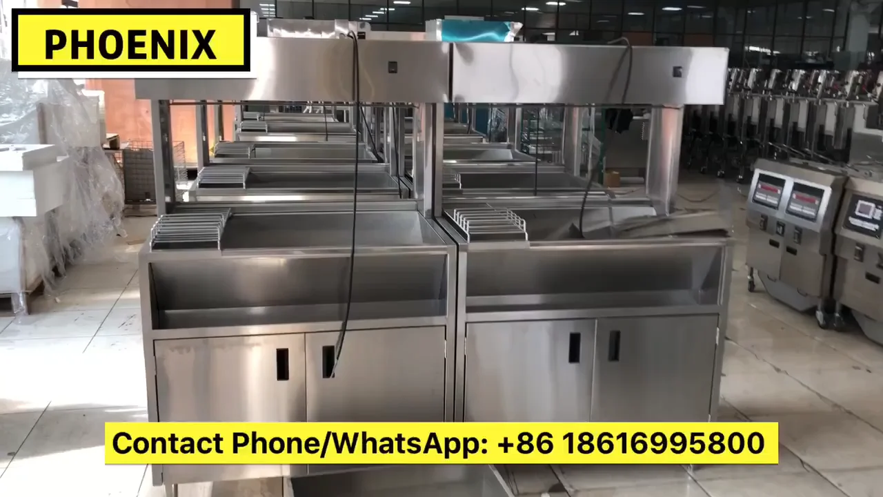 Kfc Chips Warmer Display / Chips Dump Station / French Fries Production ...