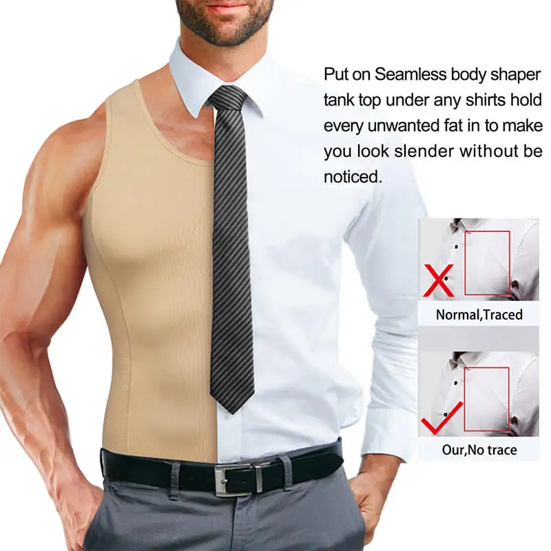 Custom Tummy Control Body Vest Abs Compression Shirt Shaping Tank Top ...