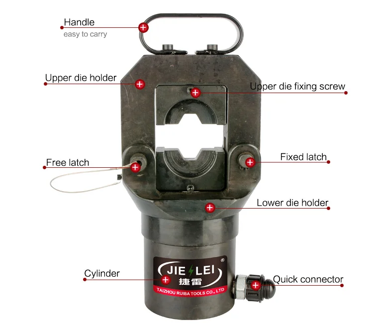 JIELEI CO-1000 Cable Lug Press Machine for Cu240-1000mm2
