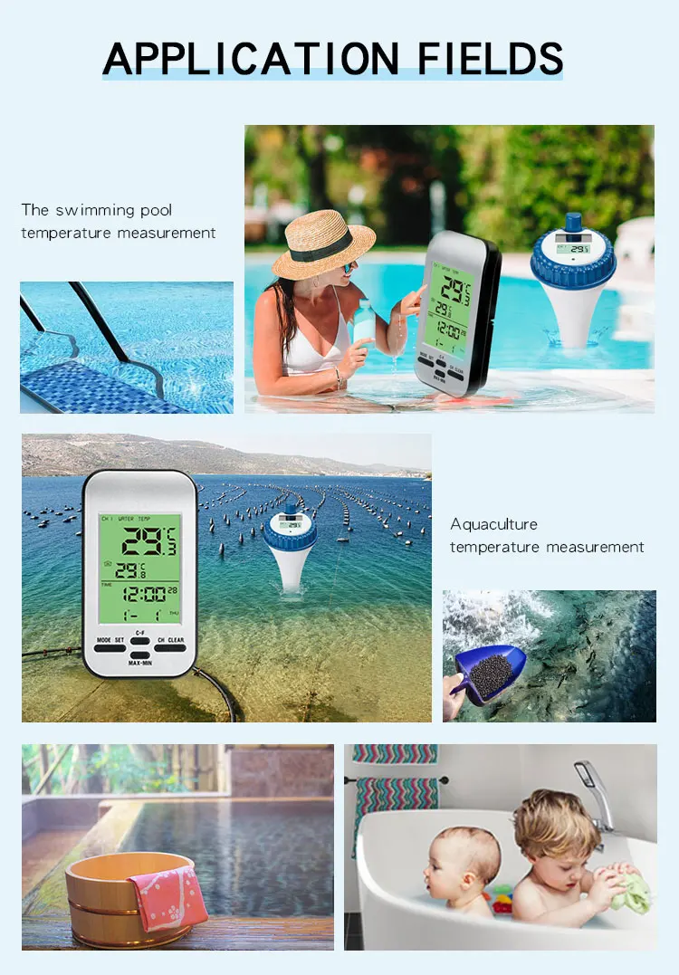 Smart WiFi Floating Pool Thermometer - IP67 Waterproof