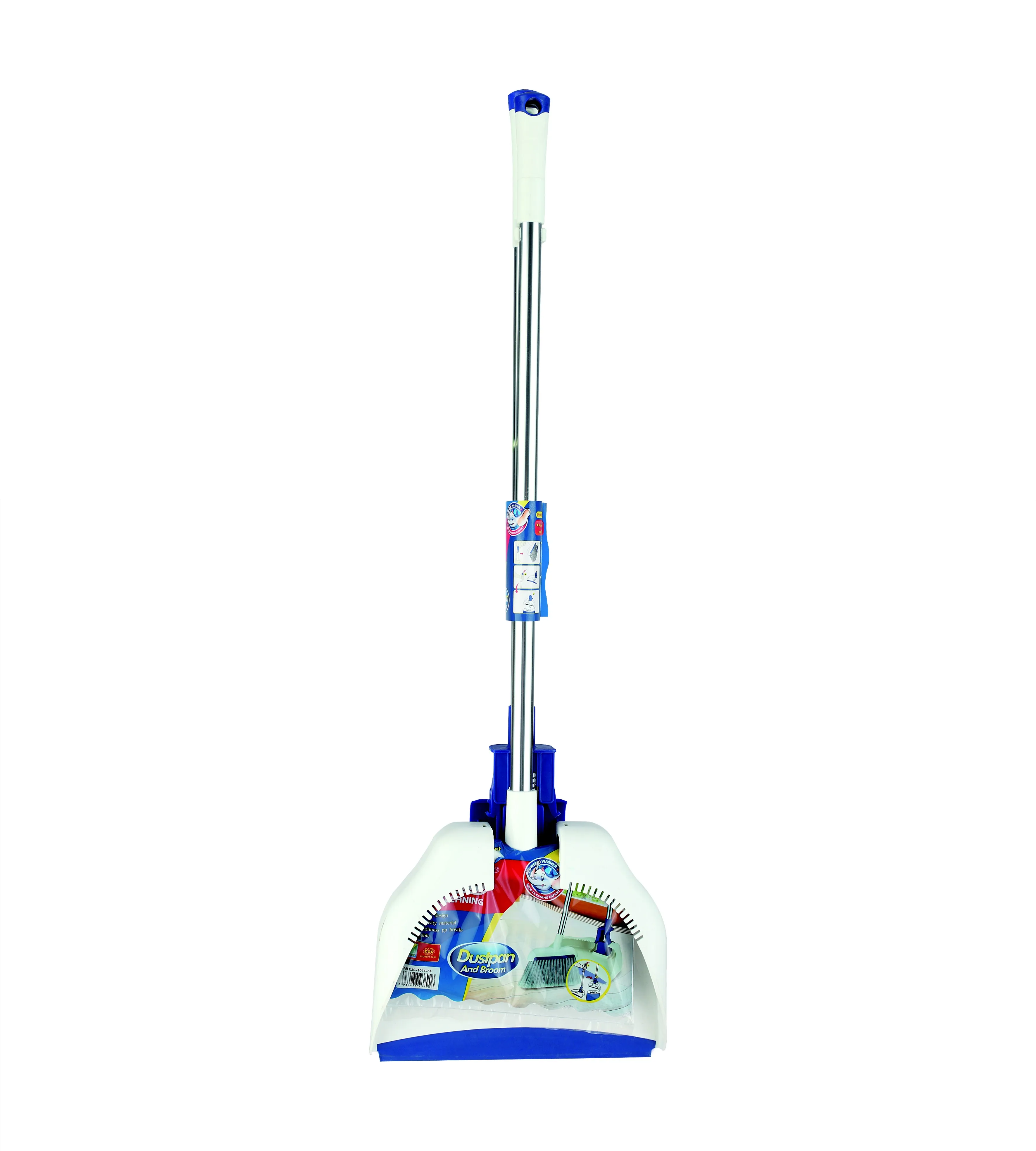 Neco Household Cleaning Plastic Abs Alu Blue Automatic Luxury Dustpan ...