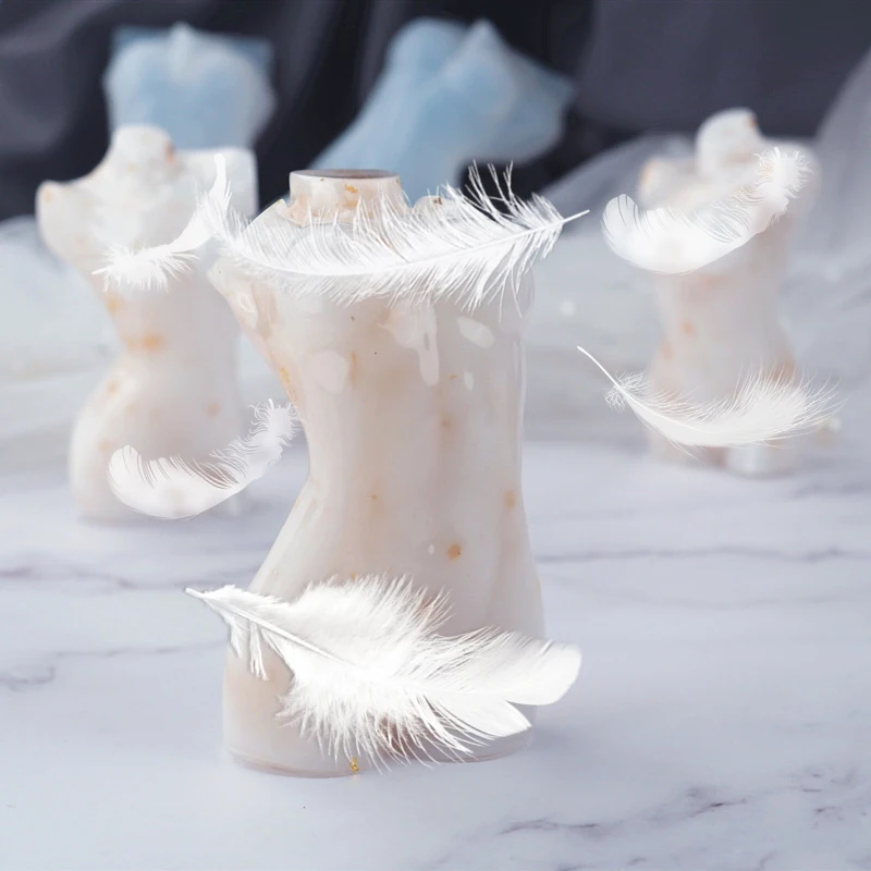 3D Women Torso Silicone Mold - Goddess Body Shape for Resin Crafting