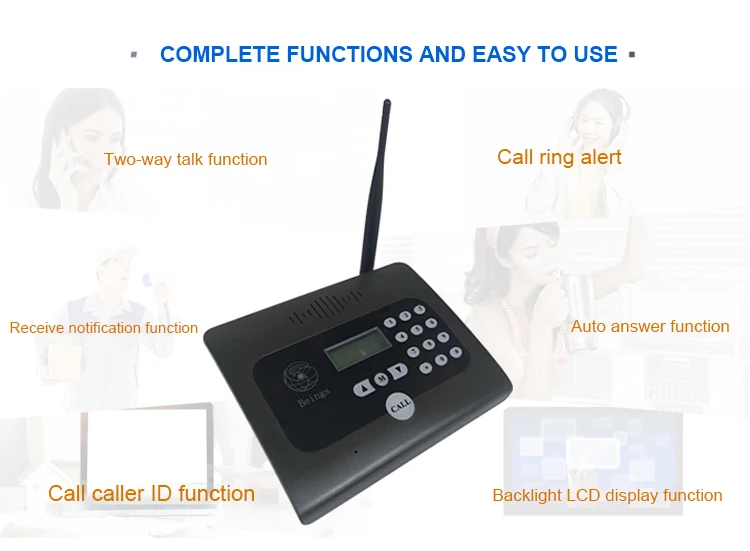 Office Business Pager Indoor Wireless Secretary Boss Two-way Voice ...