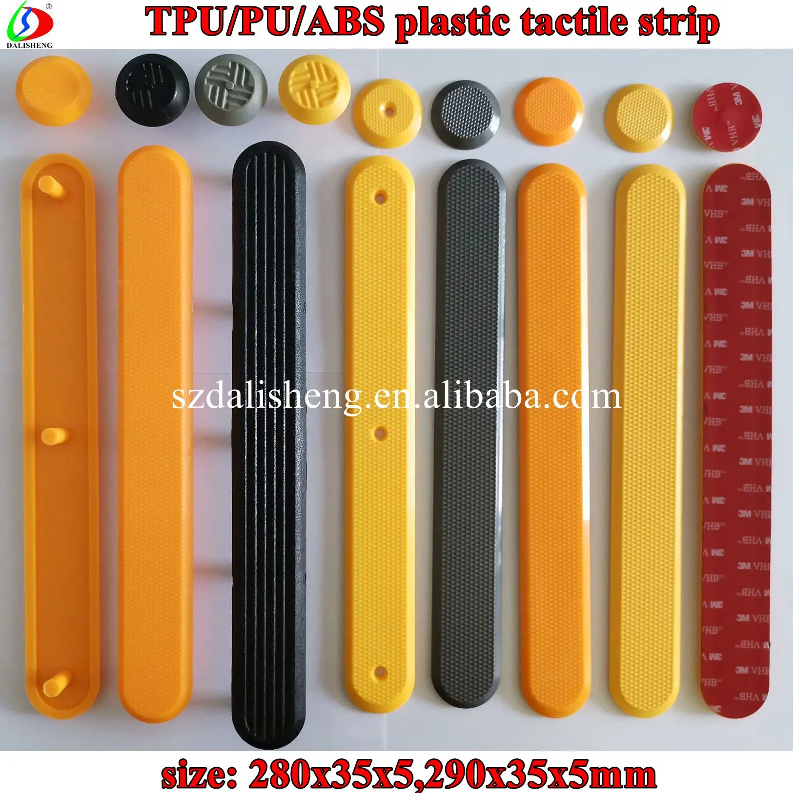 Tactile Strip 304 Stainless Steel Blind Tactile Paving Indicators Stud ...