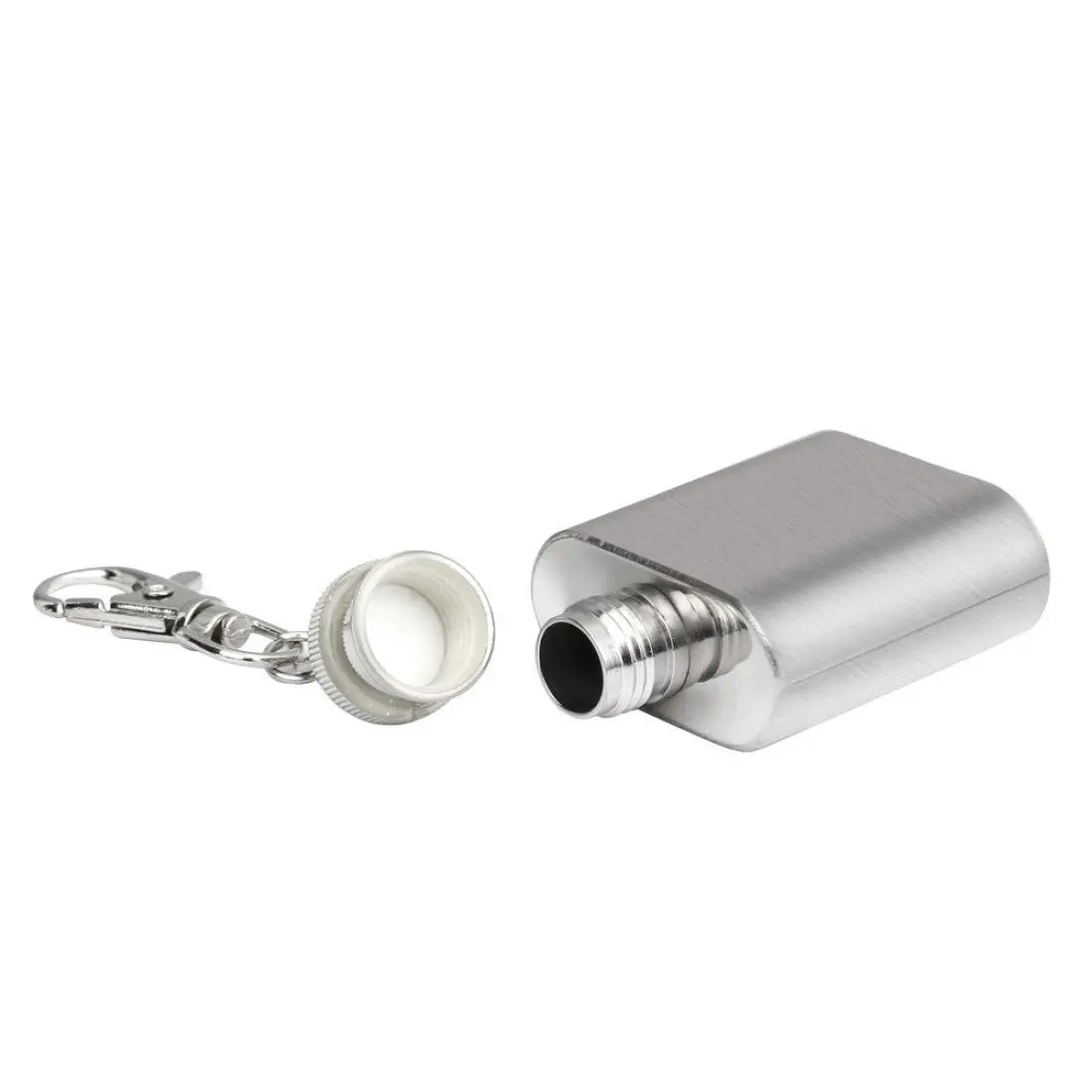 Oem Stainless Steel 1oz Mini Hip Flask For Liquor With Key Chain - Buy ...