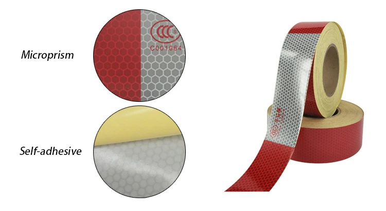 Free Sample Red White Dot Reflective Sheeting Sticker Adhesive Saferty ...