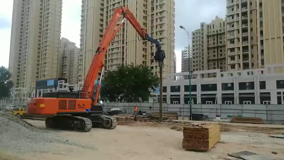 Sany Excavator Vibro Hammer,Hydraulic Piling Driving Machinery For ...