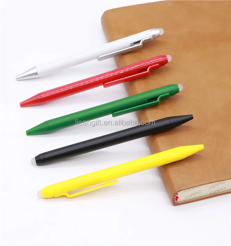 Simple Design Metal Pen Clip Plastic Erasable Gel Pen| Alibaba.com