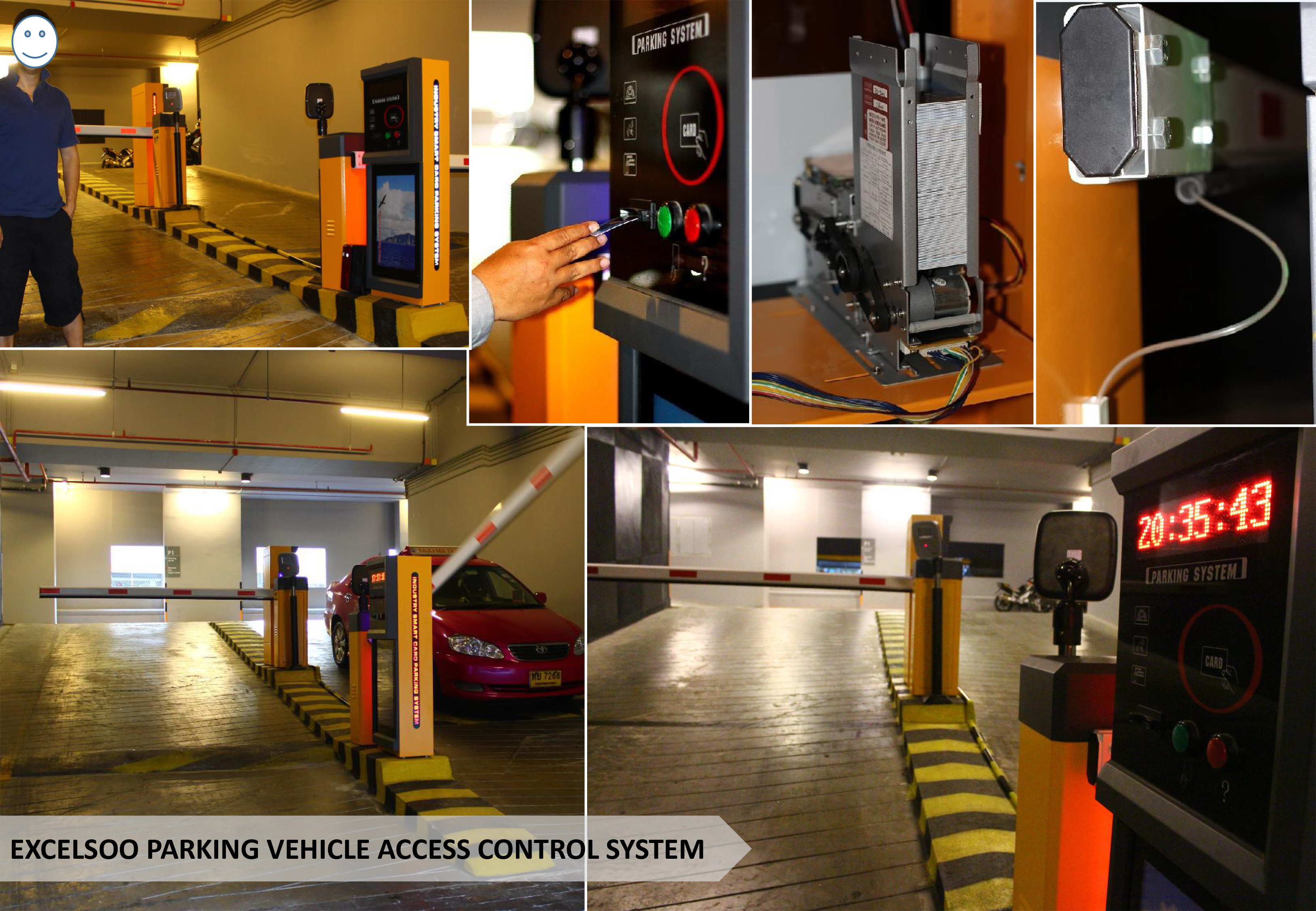 Parking Access Control Barrier Gate System With 433mhz WG26/34 Rfid ...