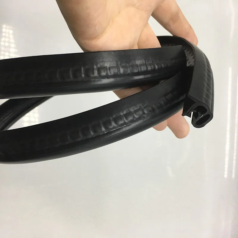Auto Glass Window Run Channel Flocked Rubber Seal Strip