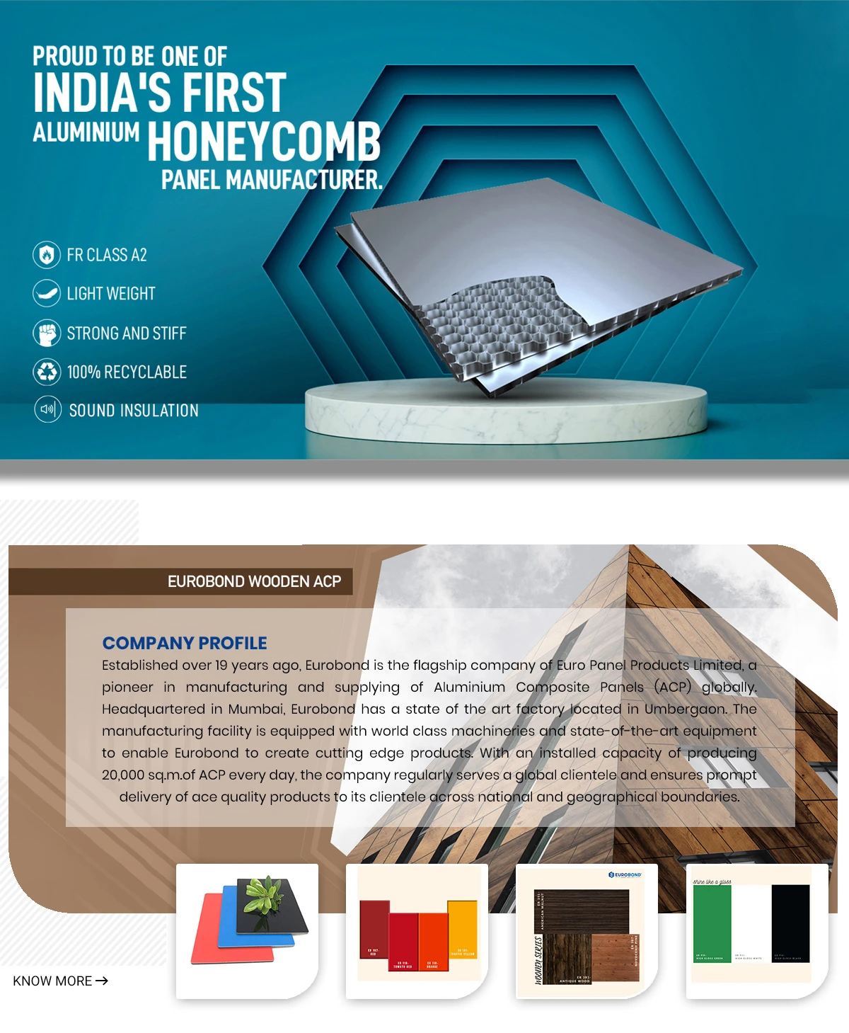 EURO PANEL PRODUCTS LIMITED - ALUMINIUM COMPOSITE PANEL, METTALIC ACP