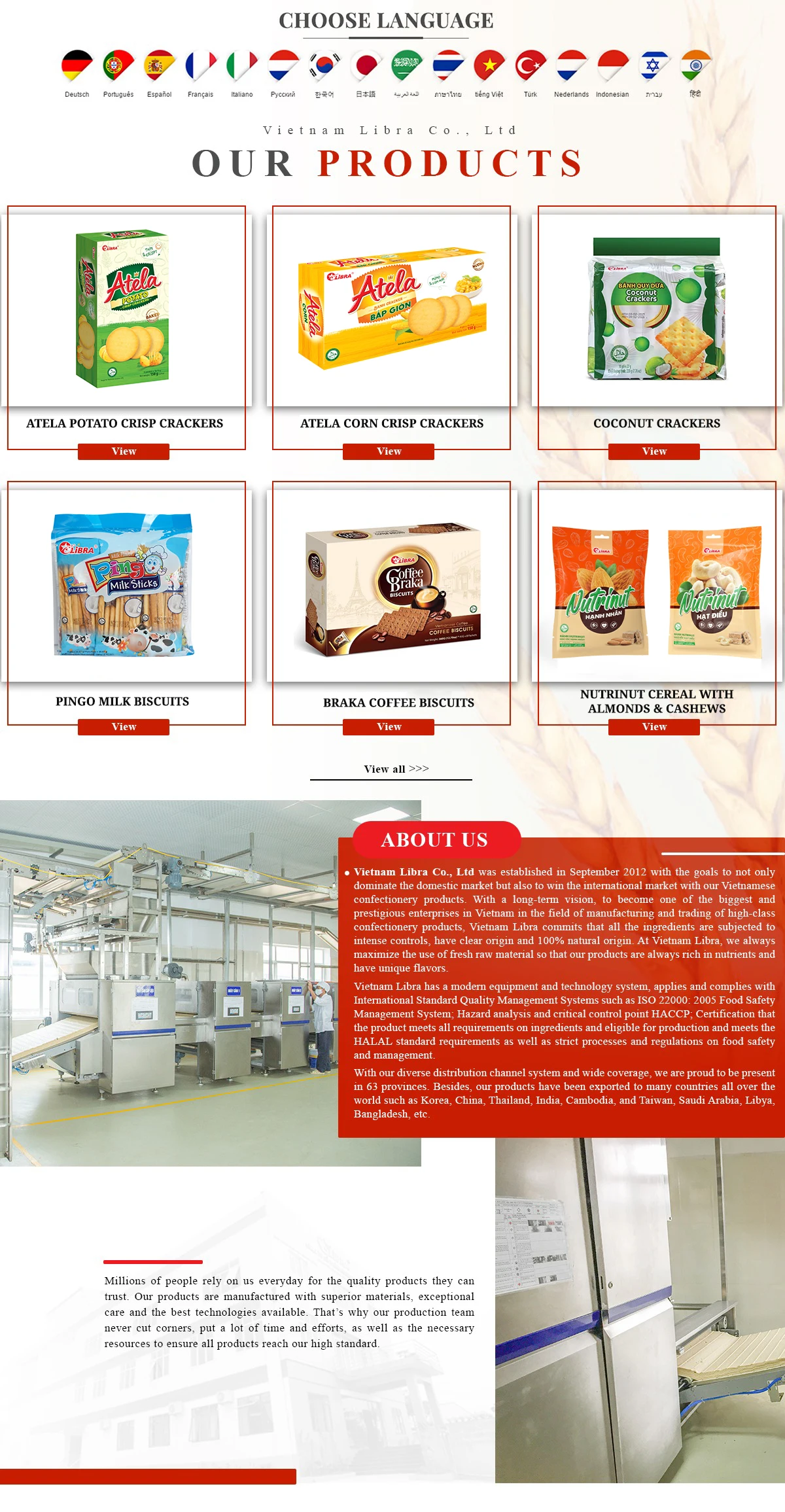 Company Overview - VIETNAM LIBRA COMPANY LIMITED
