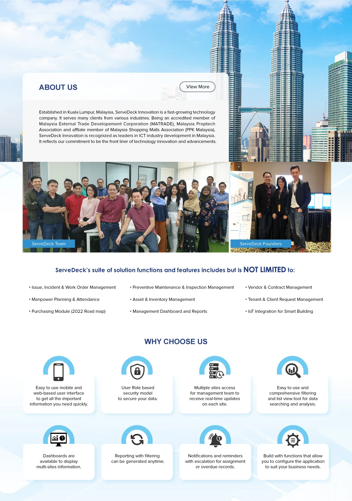 SERVEDECK INNOVATION SDN BHD - Smart Facility Software, Building ...