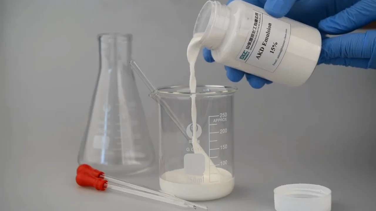 Alkyl Ketene Dimmer Emulsion; Akd Wax; Paper Chemicals; Neutral Sizing ...