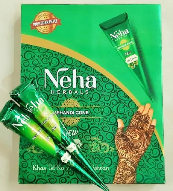Neha 100% Natural Henna Cone - Perfect for Temporary Tattoos