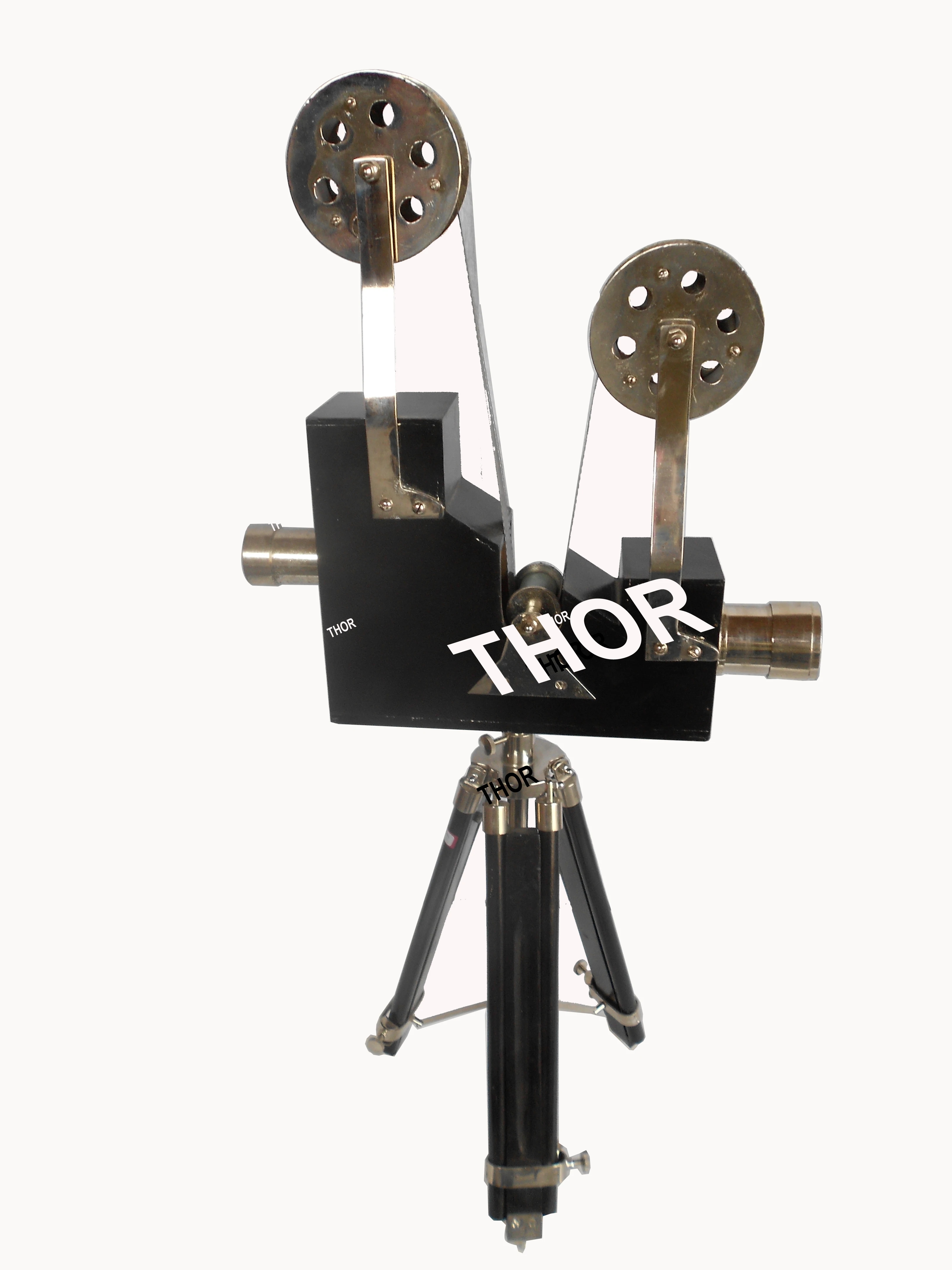 Antique Projector Model - Retro Vintage Wooden Tripod Stand