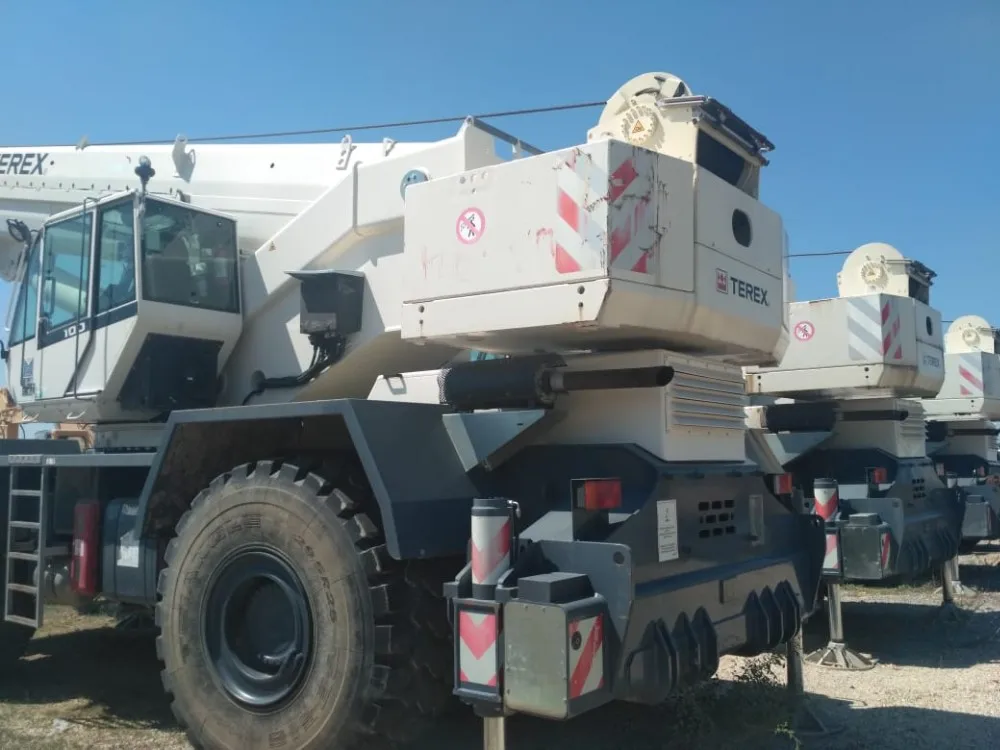 Rough terrain 90 ton capacity auto crane Terex RT100 used Products from ...