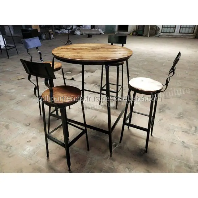 Modern Cafe & Restaurant Decorative Luxury Industrial Retro Wood Iron ...