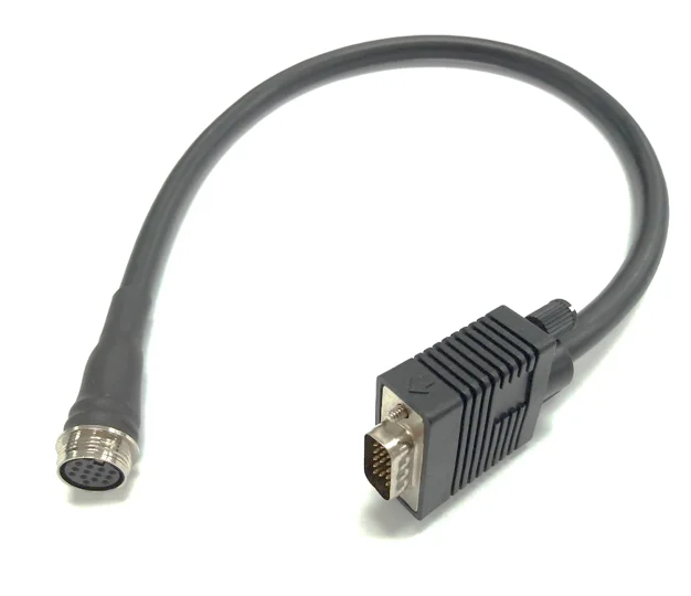 Vga 15 Pin Male To Din 13p Female Cable - Buy Vga To Din 13p Waterproof Cable,Vga Plug To Din ...