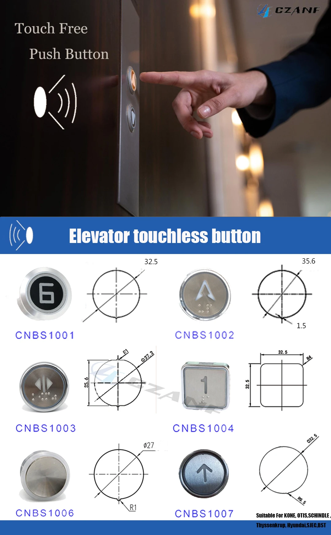 Elevator Buttons - Best Quality & Price with Lifetime OEM/ODM
