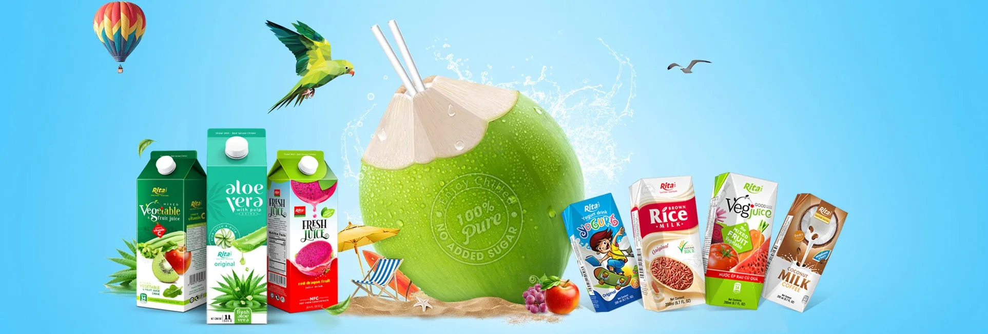 RITA FOOD & DRINK CO., LTD - FRUIT JUICE DRINK, COCONUT WATER & COCONUT ...
