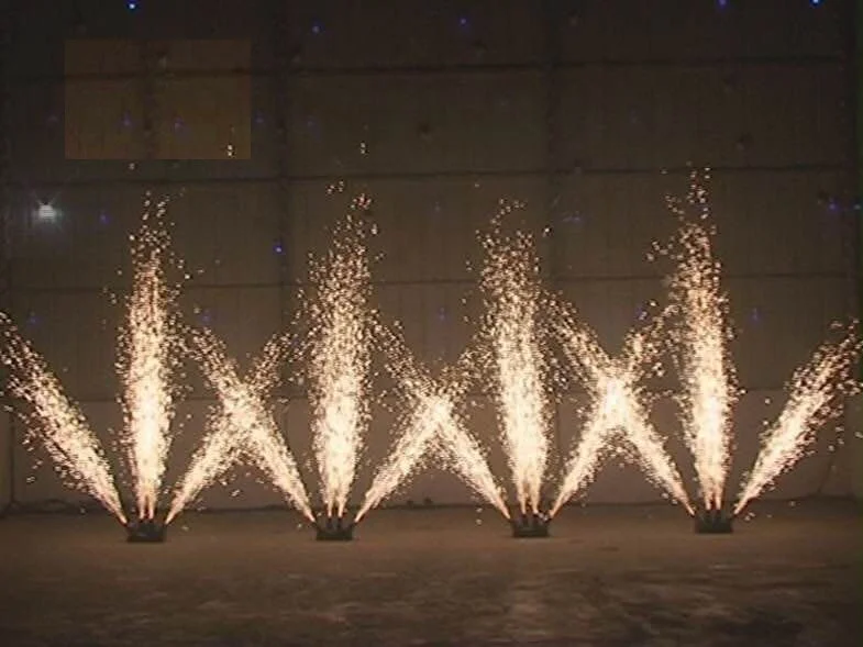 Fan Shape Cold Sparkler Machine - Remote Control Pyro Firing System - OEM