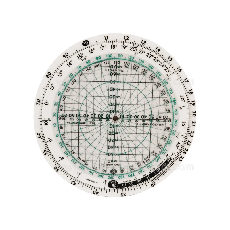 E6B Circular Flight Computer - Aviation PVC Plastic CR-3