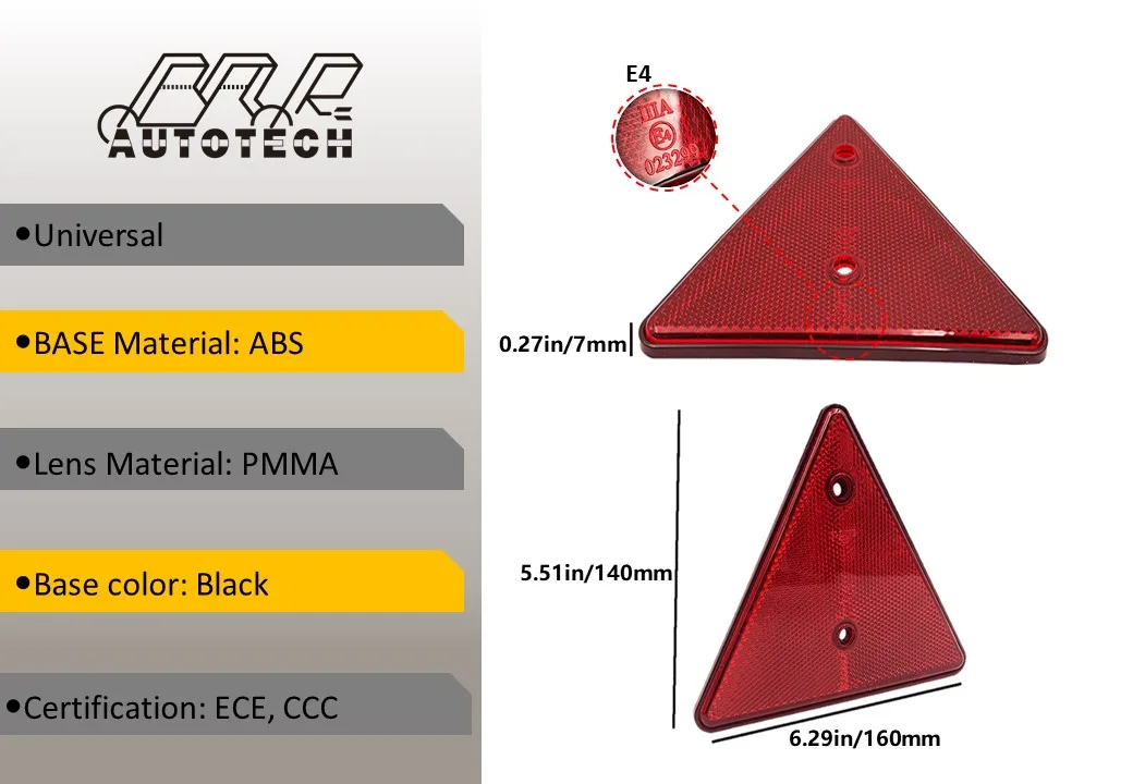 Reflex Triangle - Ultimate Safety for Semi Truck Warning Signs