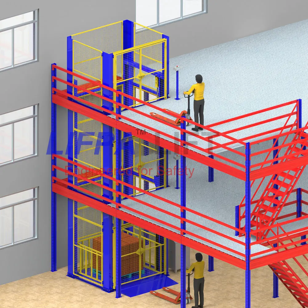 500kg Hydraulic 2 Floor Small Cargo Lift For Warehouse - Buy Small ...