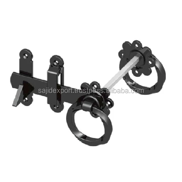 Black Iron Ring Gate Latch Antique Vintage Ring Gate Latch English ...