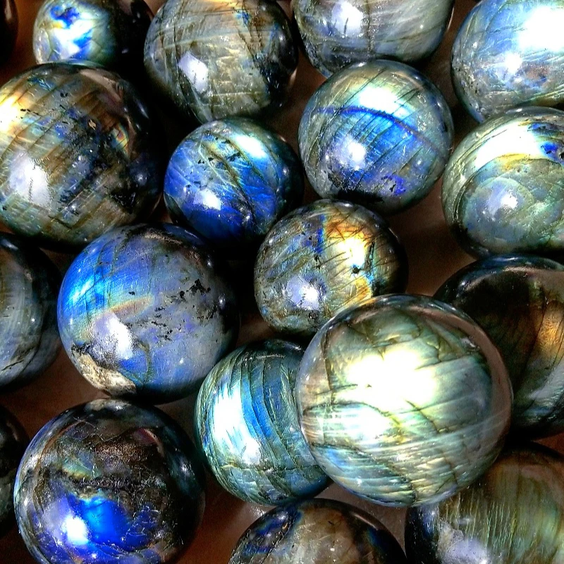 Purple Labradorite Cabochons Ocean Jasper Sphere Sparkle Quartz Stone ...