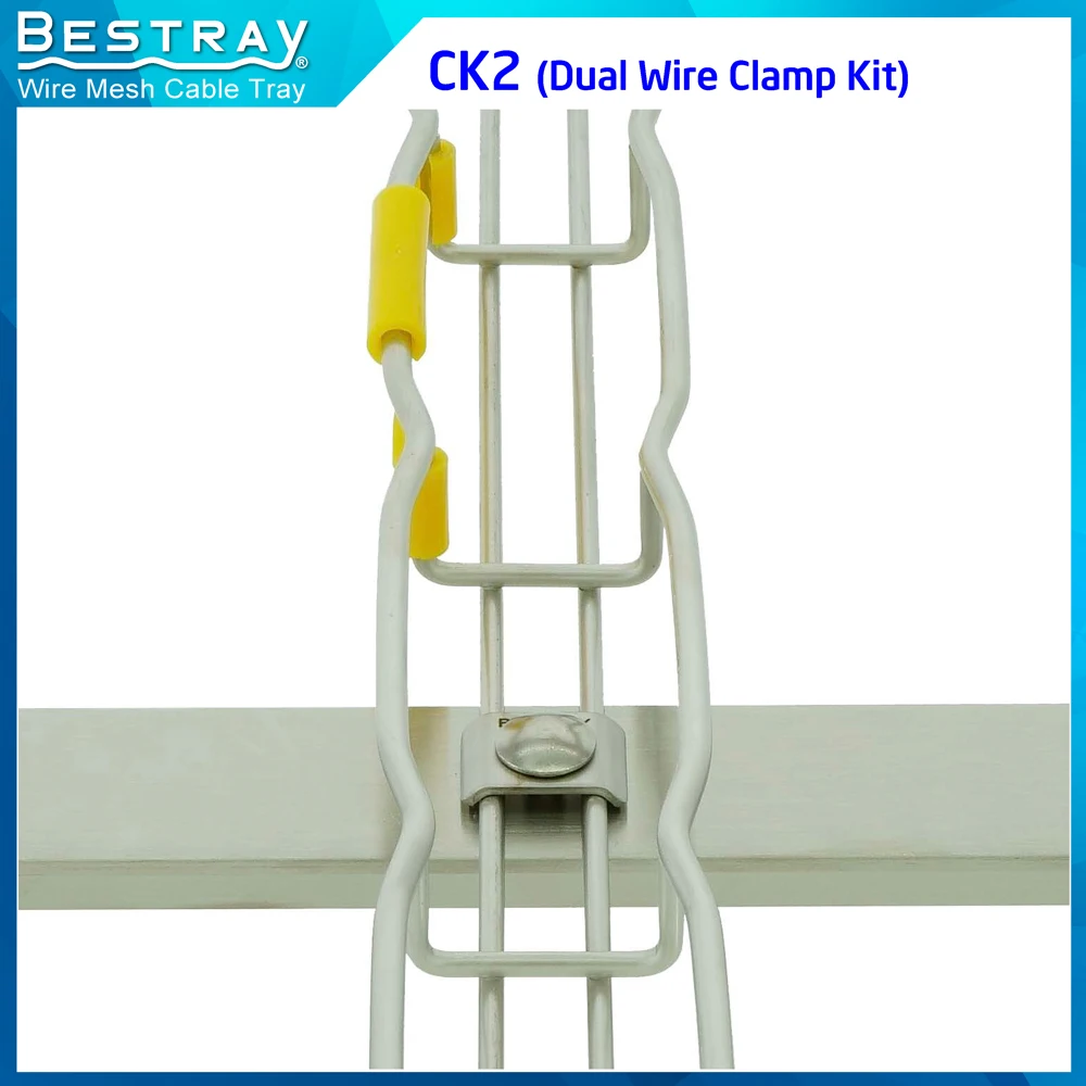 High Quality Wire Mesh Cable Tray Dual Wire Clamp Kit Ck2 Bestray - Buy ...