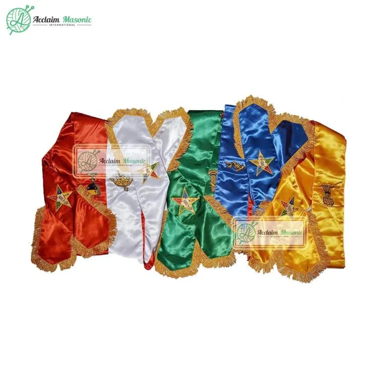 Hand Embroidered Masonic Past Worthy Associate Matron Apron