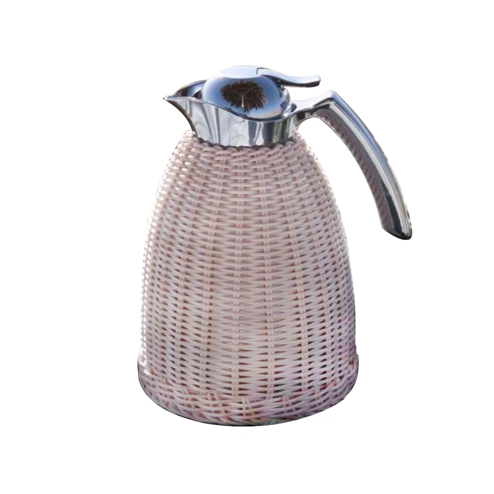 Pitcher with Rattan Woven around Thermos Water Pots & Kettles Rattan ...