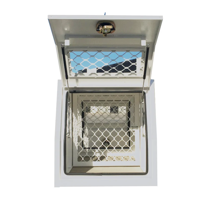 White Colour Half Fridge Steel Dog Box for UTE - All Seasons