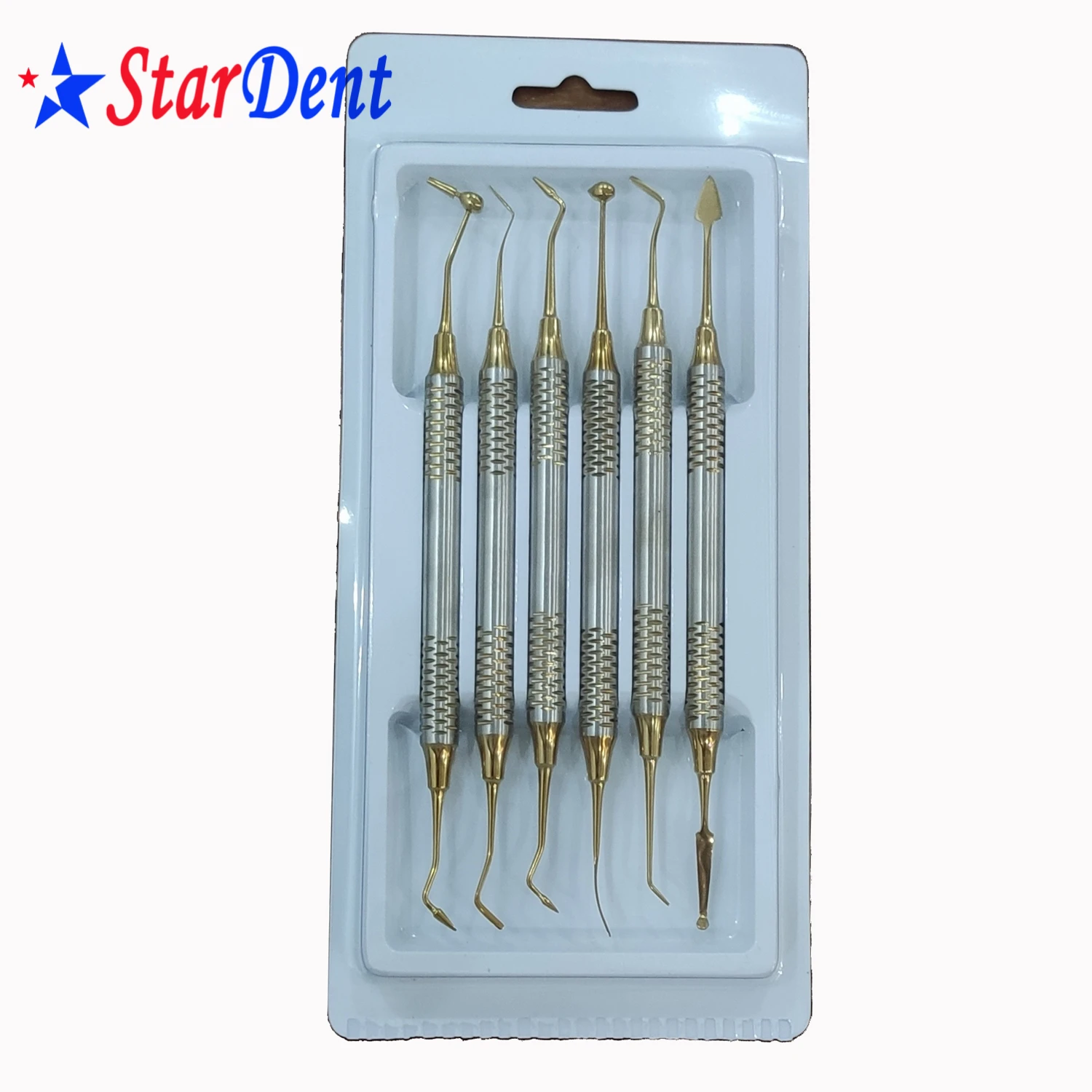 Dental Instruments Set Of 6 Pieces Plated Point Composite Filling ...